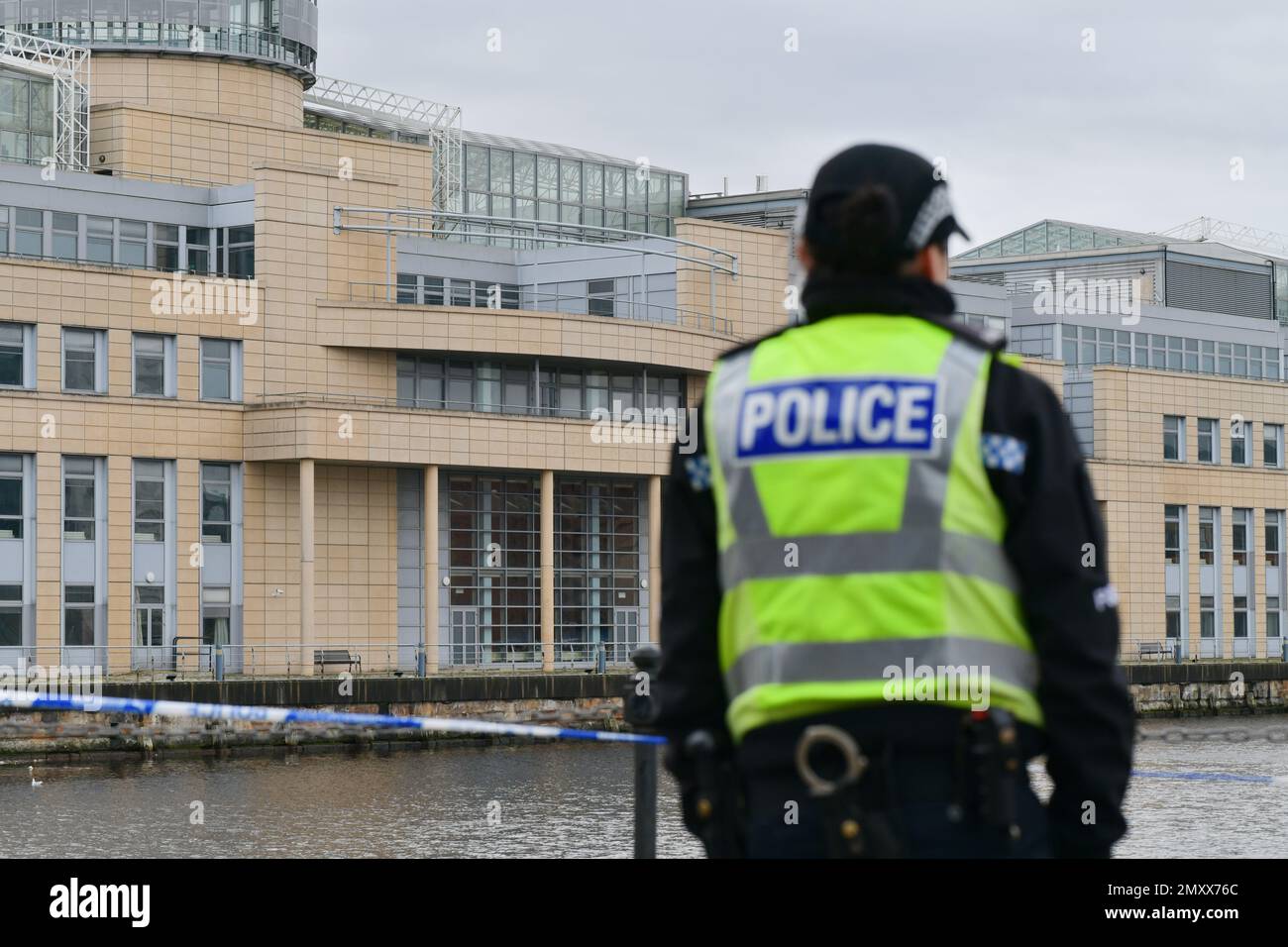 Edinburgh Scotland, UK 04 February 2023. Police incident at Victoria ...