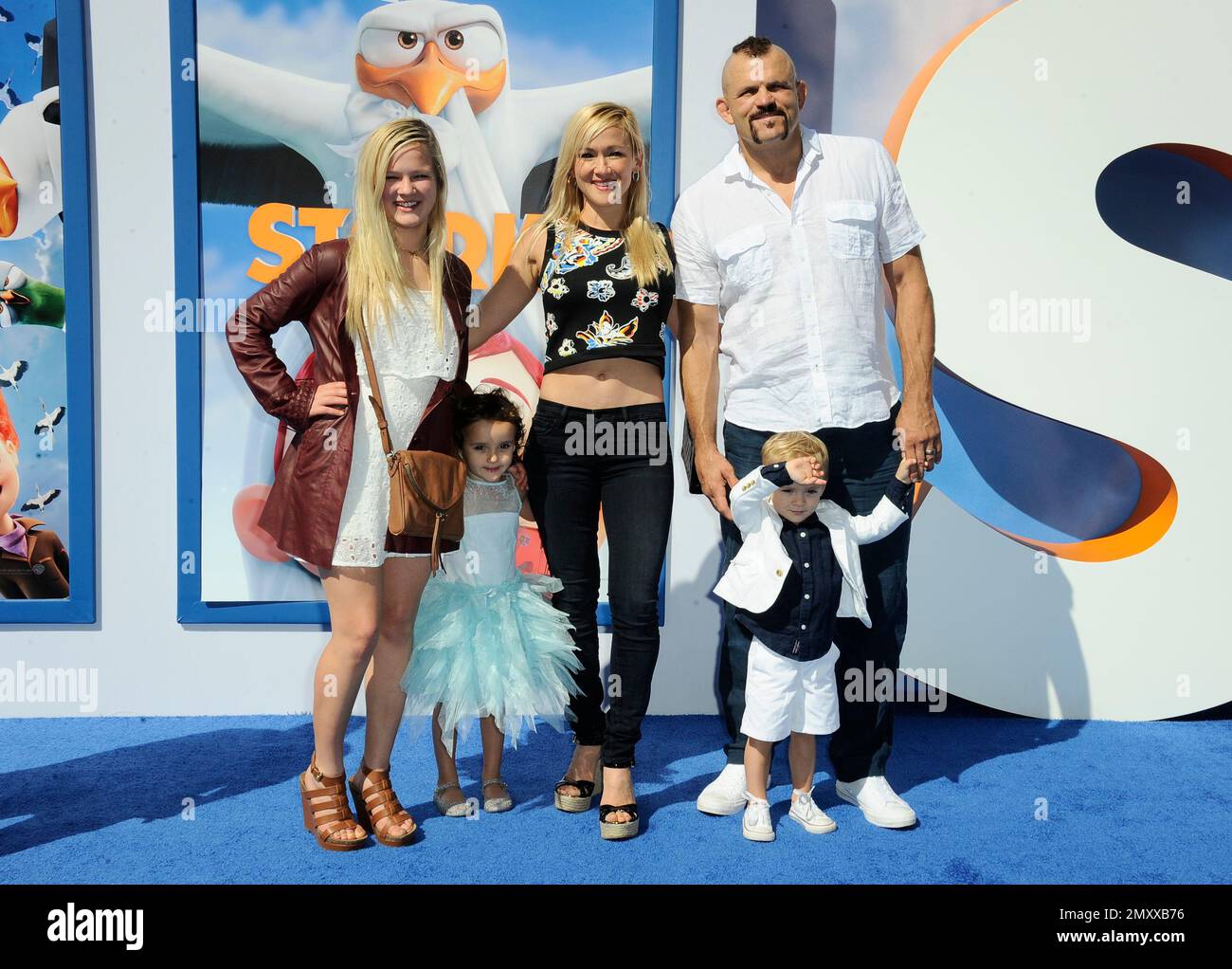 Chuck Liddell, Heidi Northcott and their family arrive at the LA ...