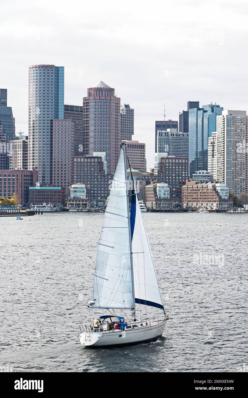 Boston view skyline in hi-res stock photography and images - Alamy