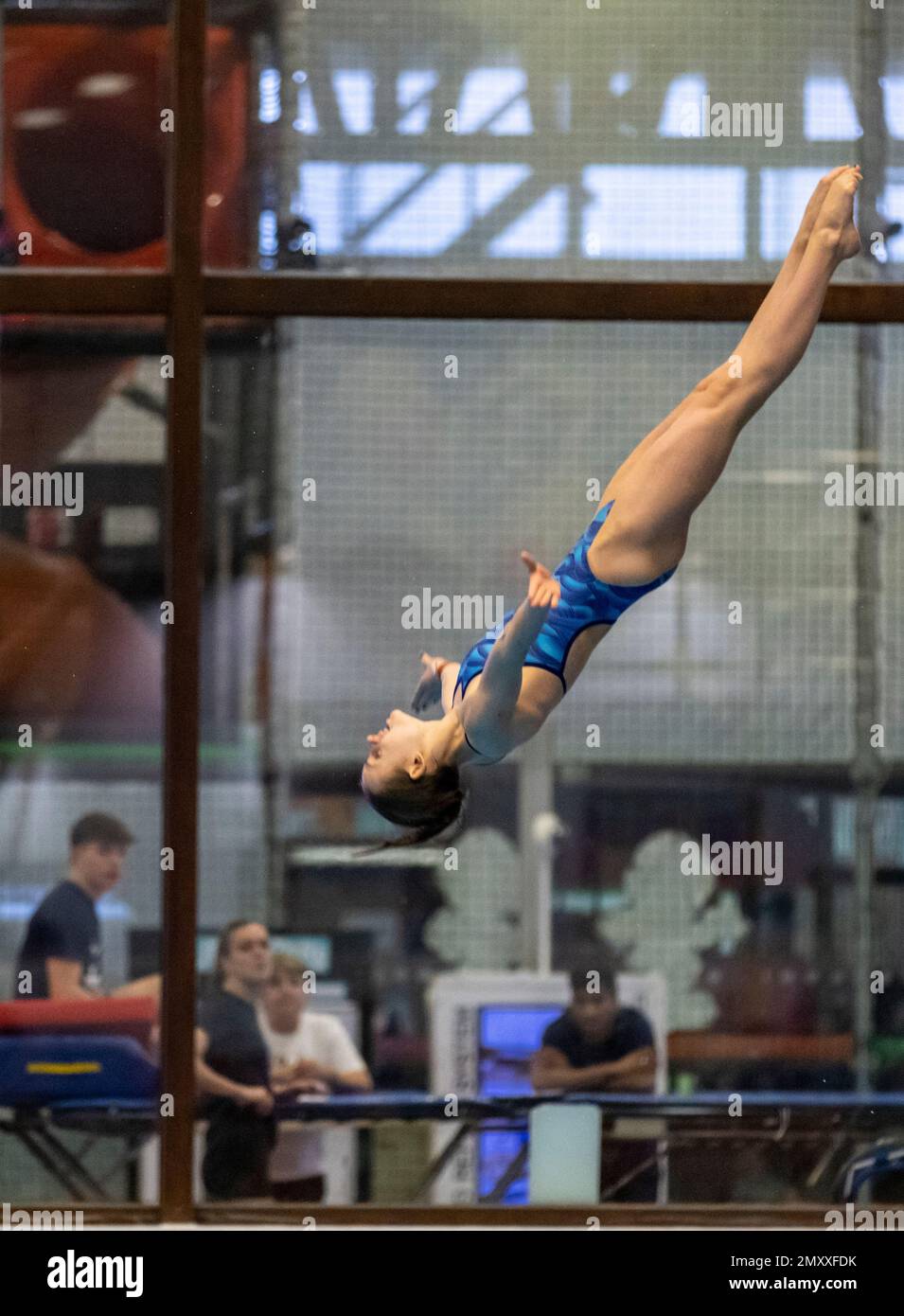 Ellen Gillespie in action during the Women’s Platform preliminary ...
