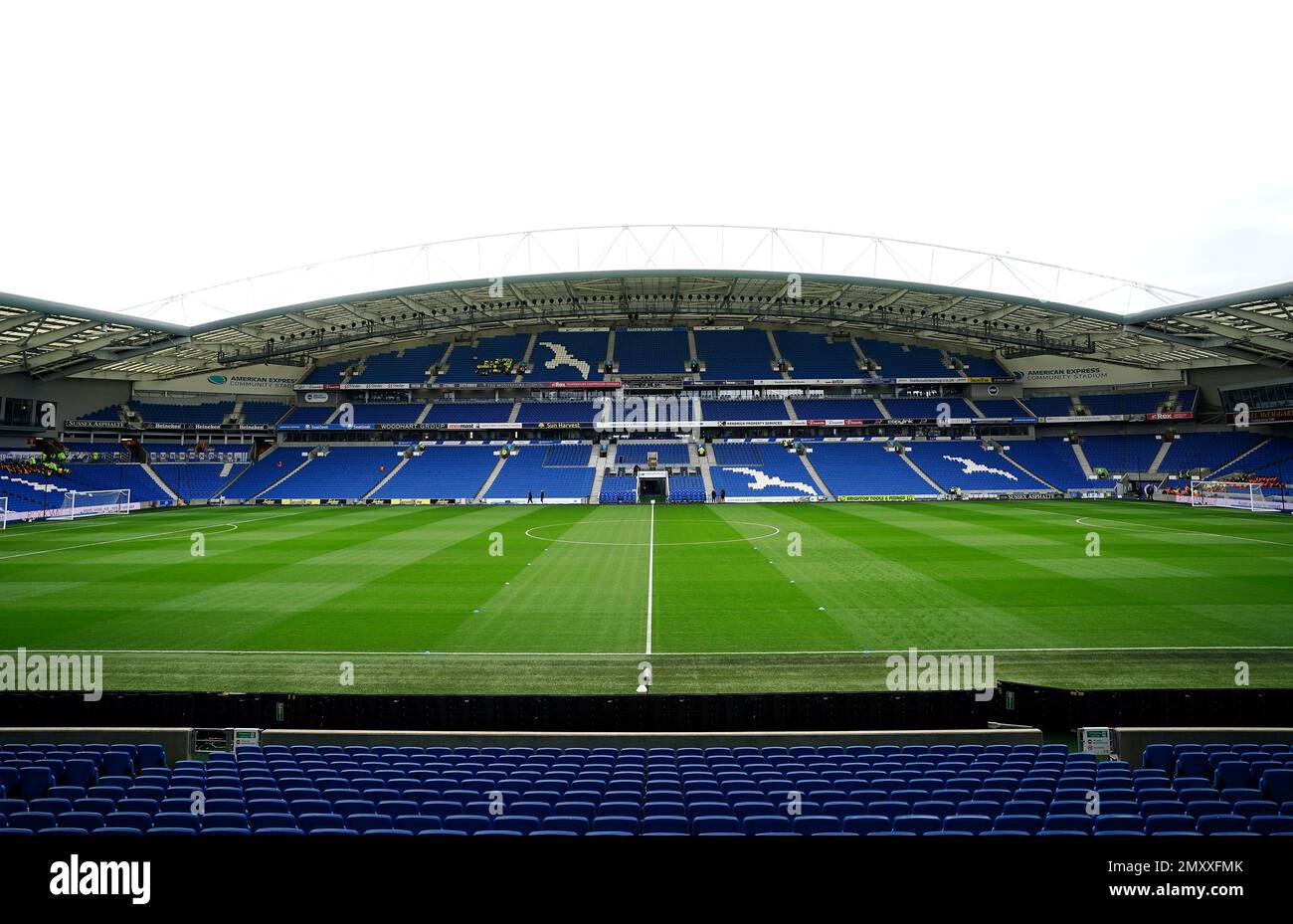 General view from inside the stadium before the Premier League match at ...