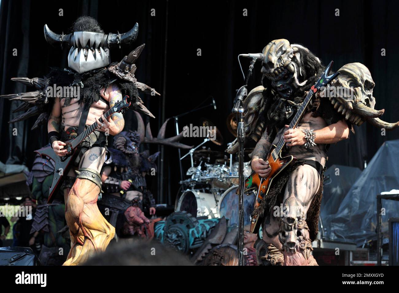 Mike Derks aka Balsac the Jaws of Death, left, and Brent Purgason aka ...