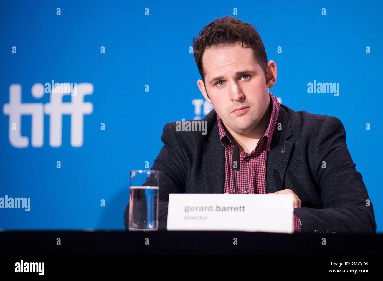 Director Gerard Barrett attends the press conference for "Brain on Fire ...