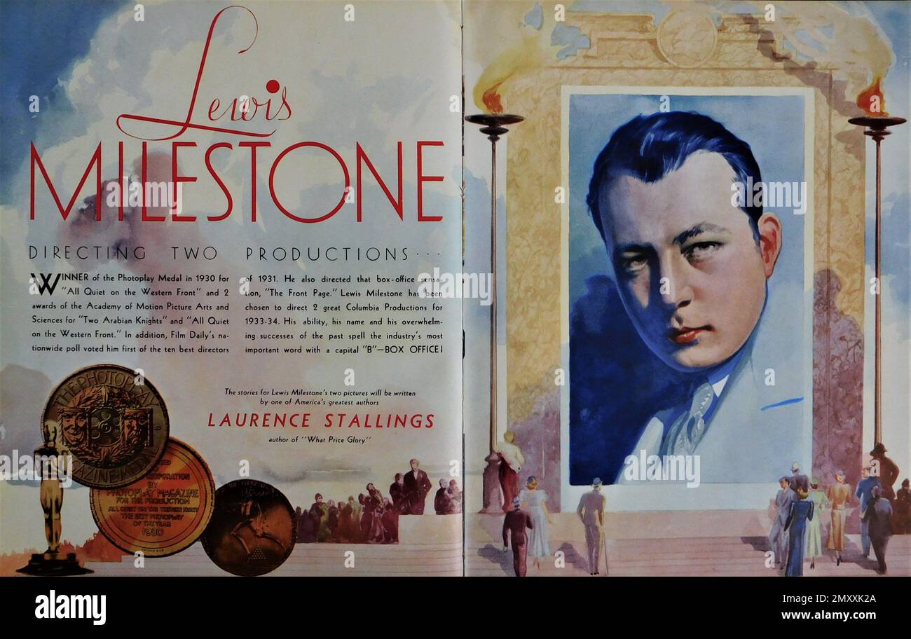 Promotional Artwork of Director LEWIS MILESTONE director of 2 films for ...