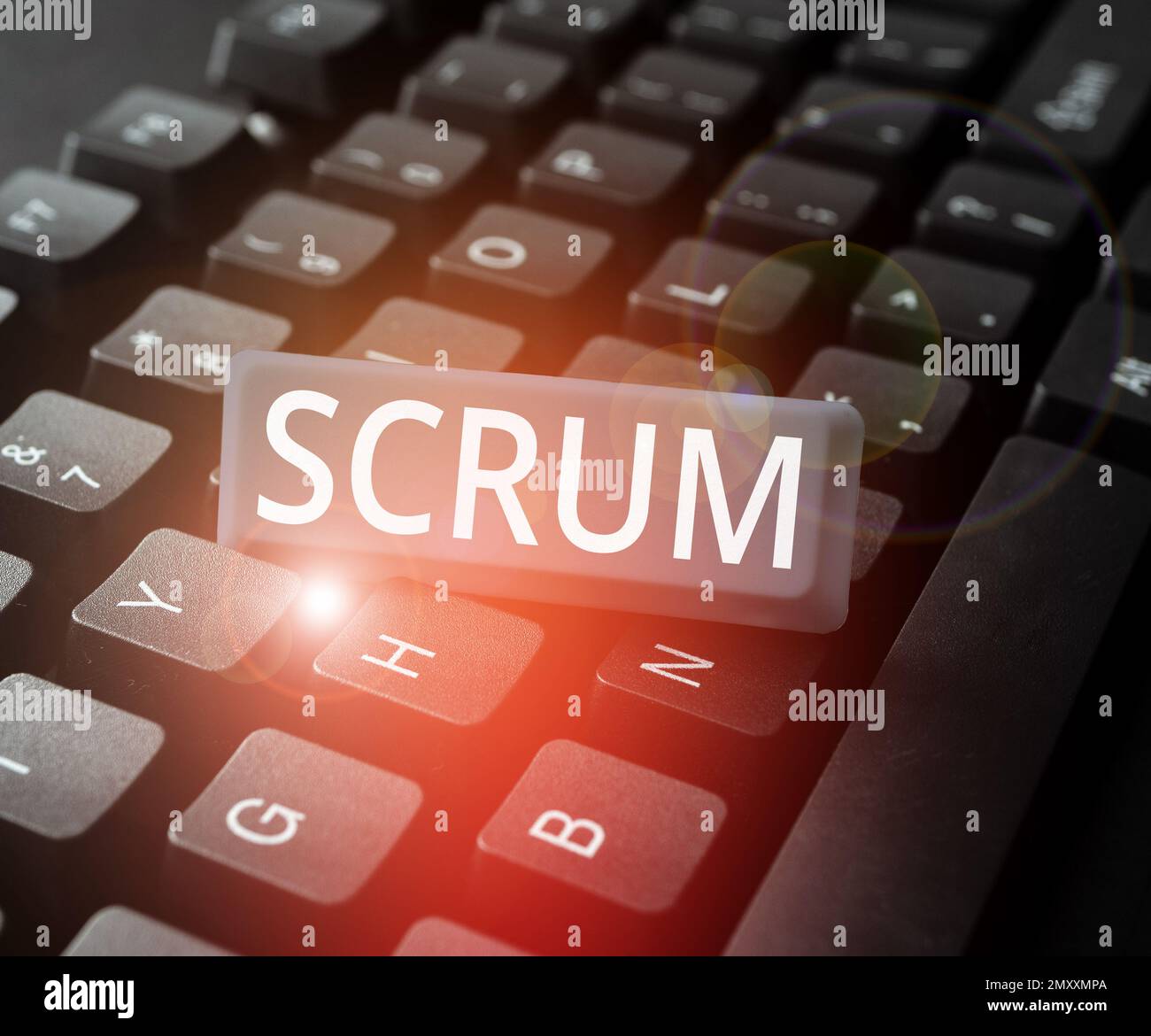 Writing displaying text Scrum. Business concept handwriting as distinct from print written ...
