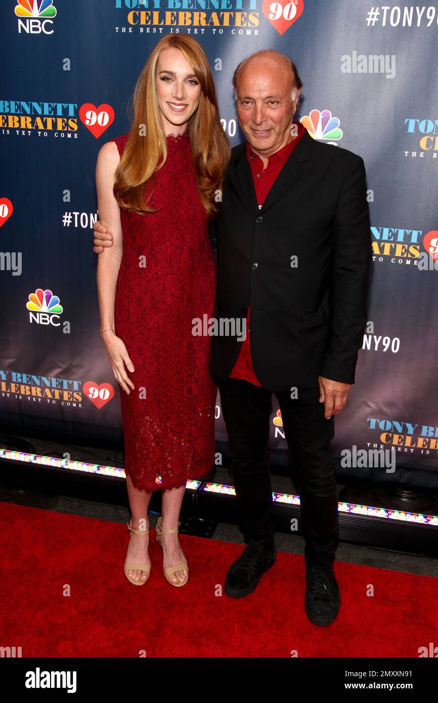 Hadley Spanier, left, and Danny Bennett, right, attend "Tony Bennett ...
