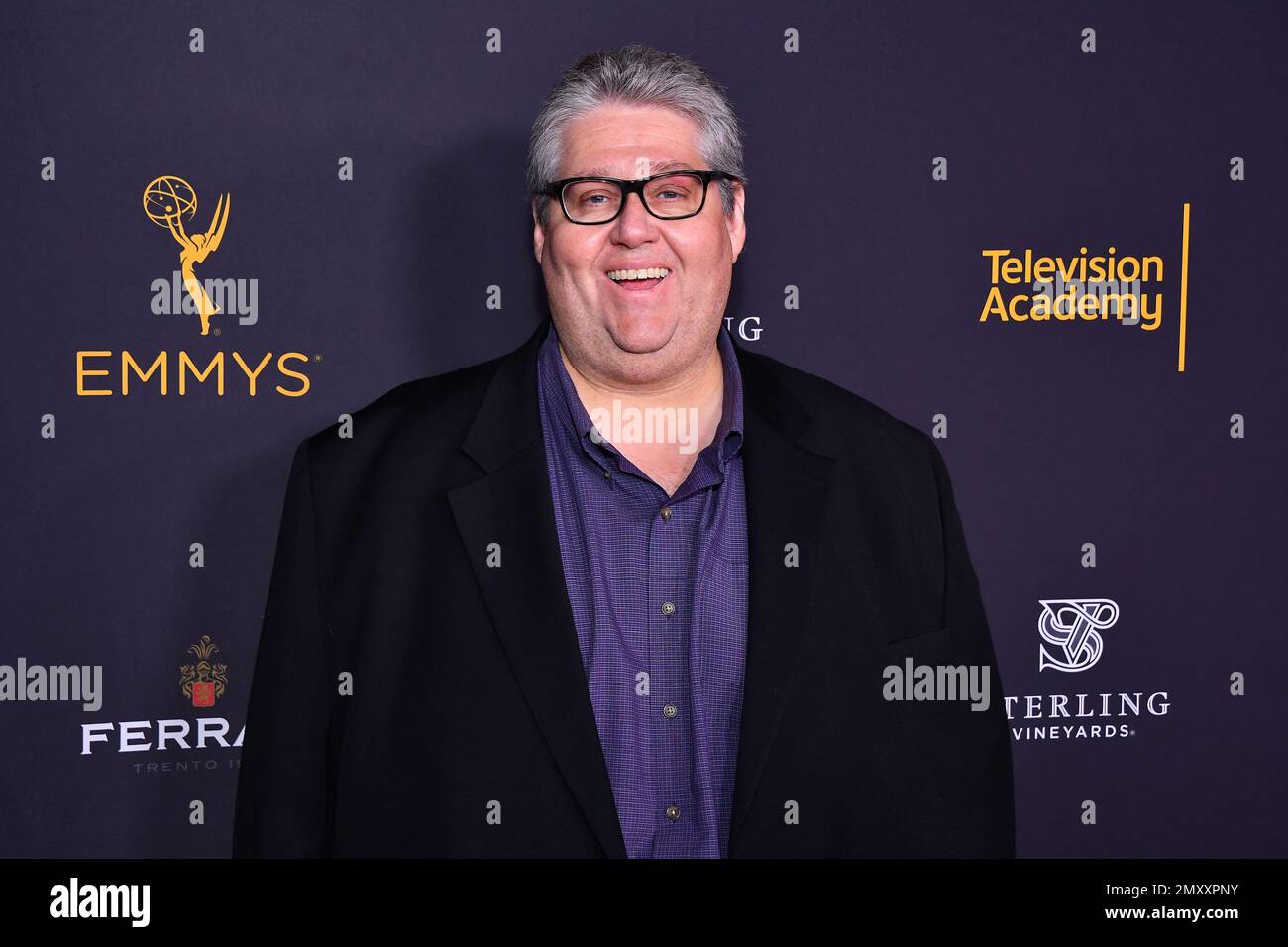 David Mandel is seen at the Television Academy's 2016 Emmy Awards ...