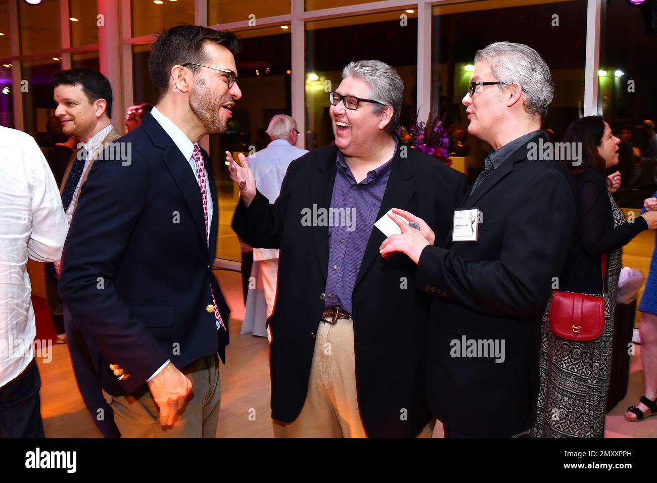 Peter Huyck, David Mandel and Dan O'Keefe are seen at the Television ...