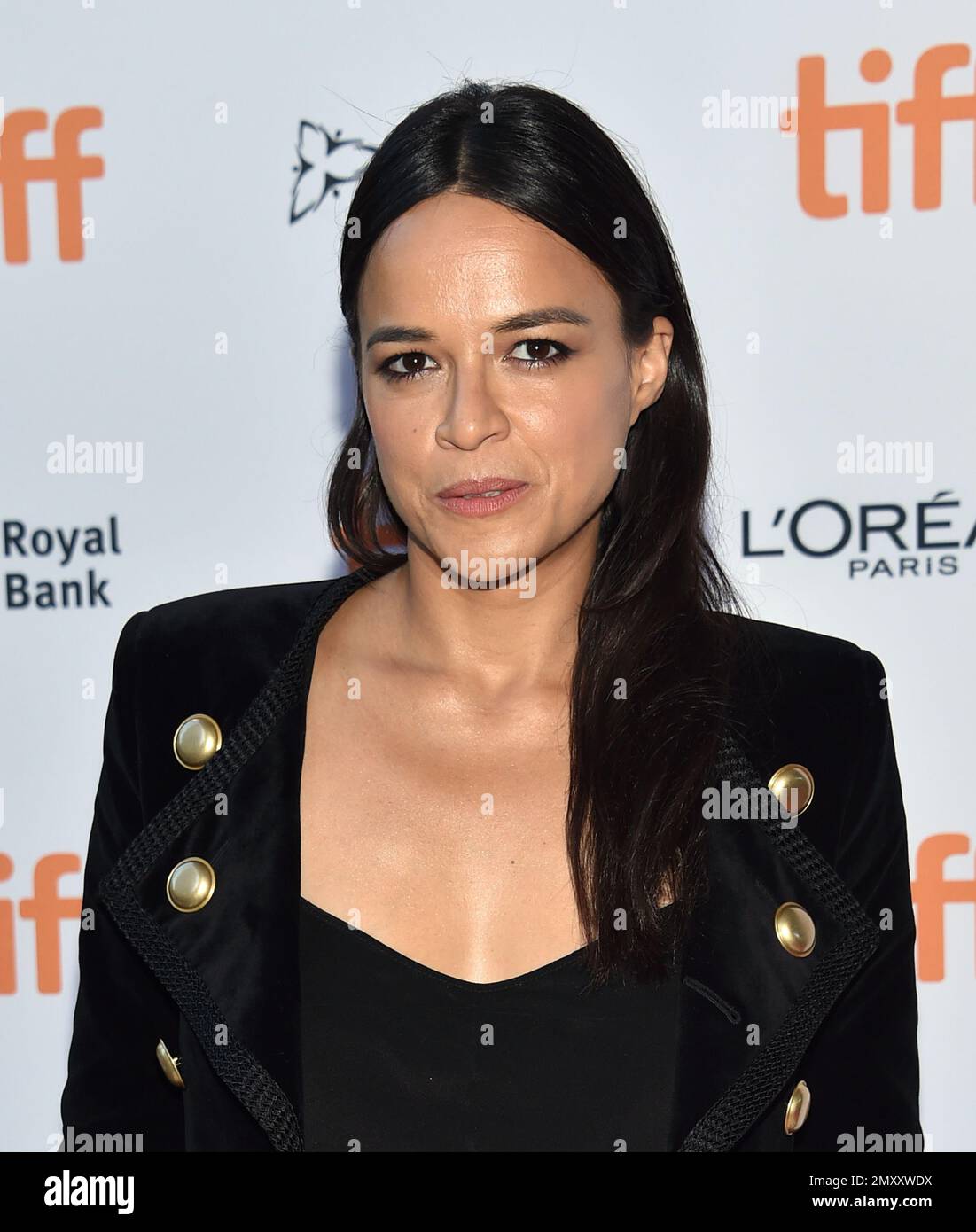 Actress Michelle Rodriguez attends the "(re)Assignment" premiere on day ...