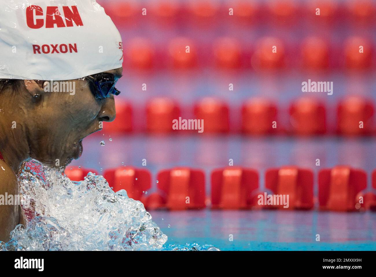 Canada's Katarina Roxon competes to win the gold medal in the women's ...