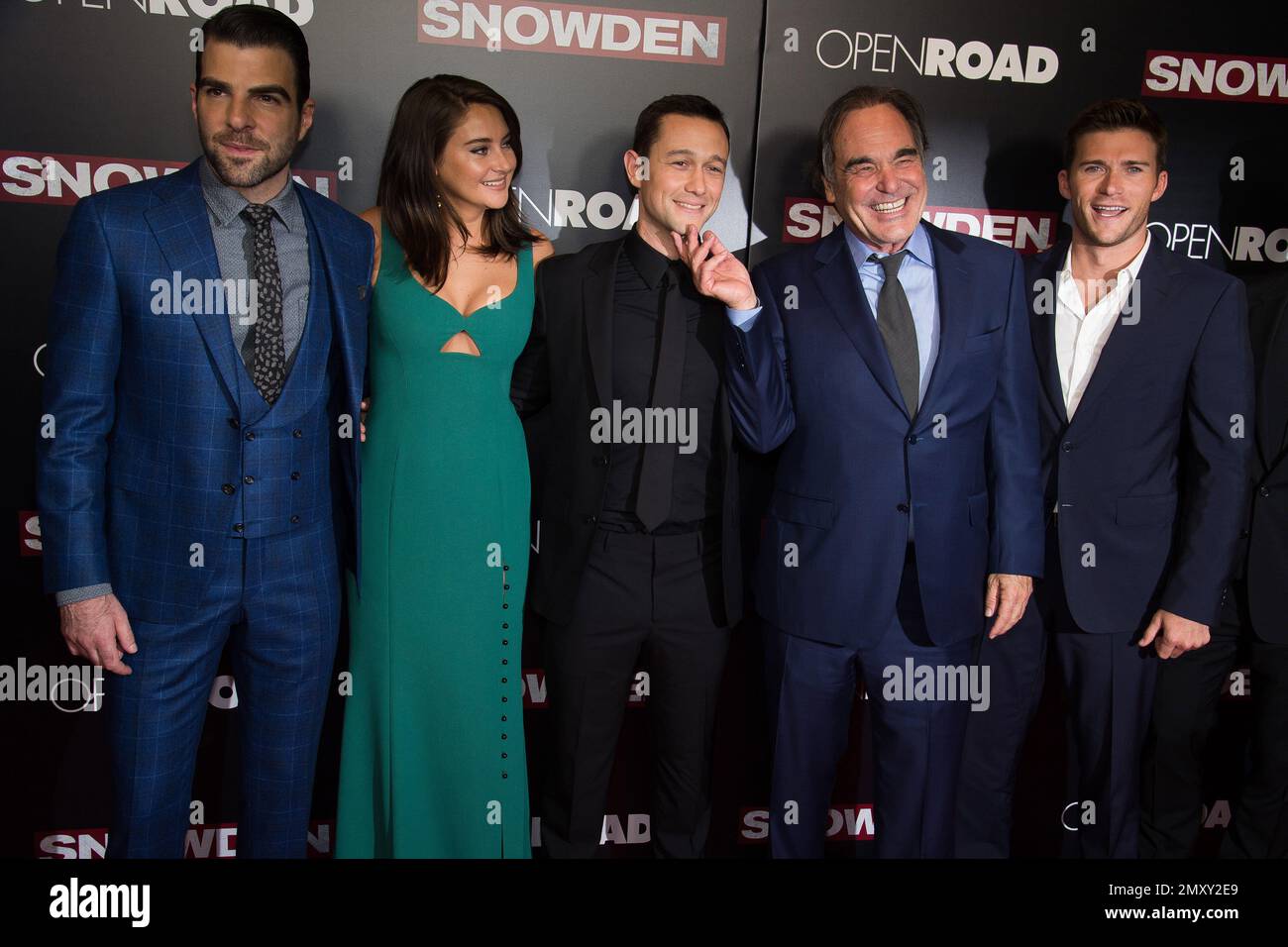 Zachary Quinto, left, Shailene Woodley, Joseph Gordon-Levitt, Oliver ...