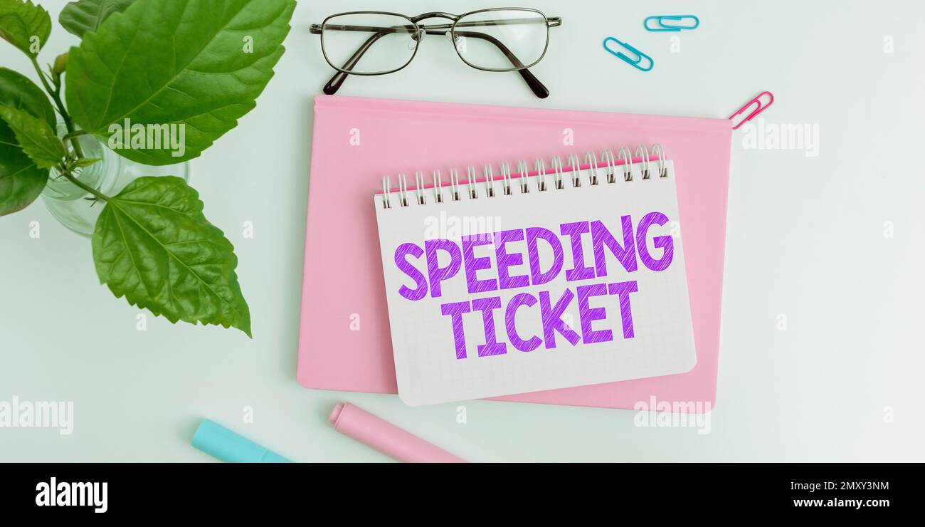 Sign displaying Speeding Ticket. Business overview psychological test ... Sign displaying Speeding Ticket. Business overview psychological test ...