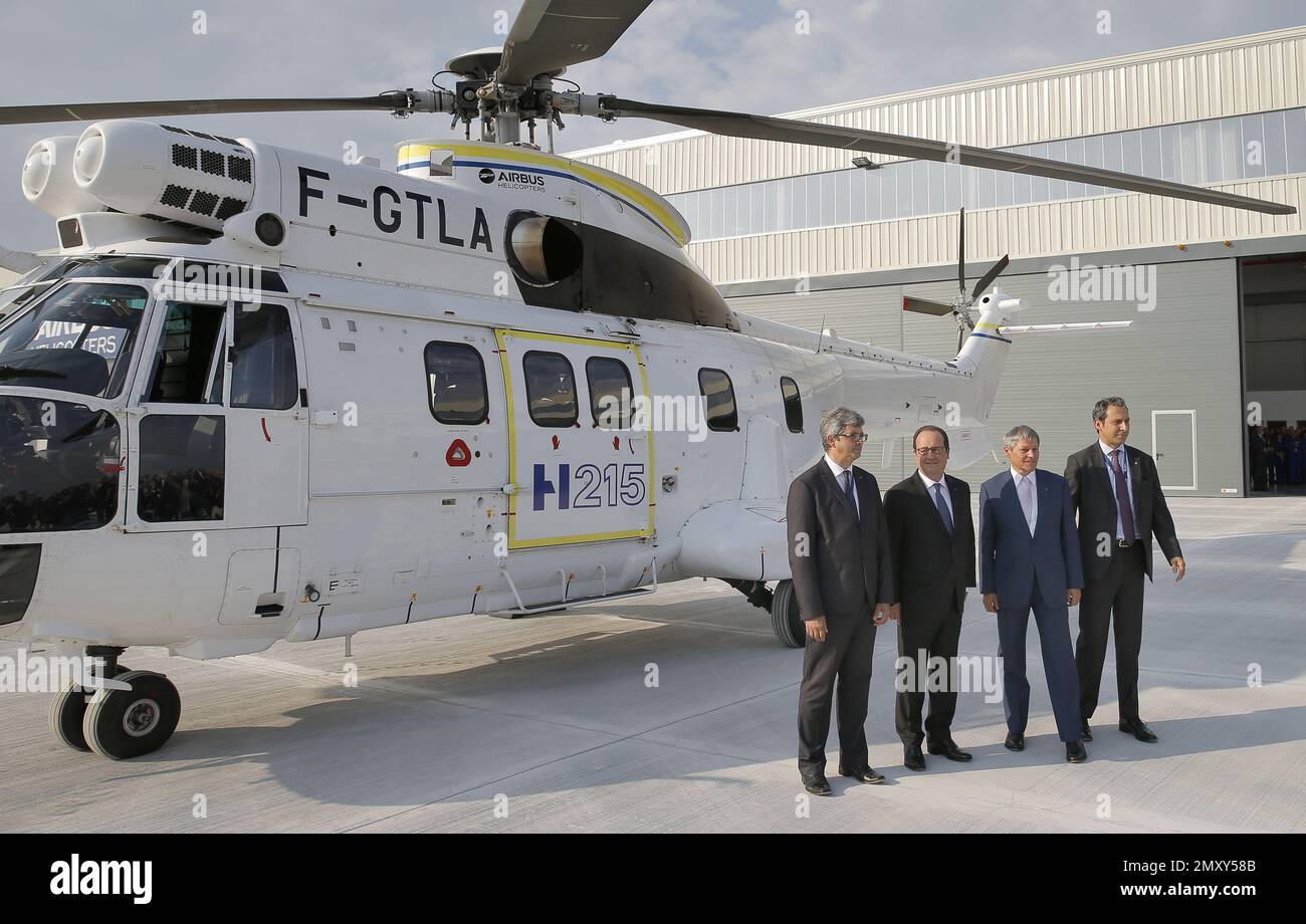 Romanian Prime Minister Dacian Ciolos, second from right, French ...
