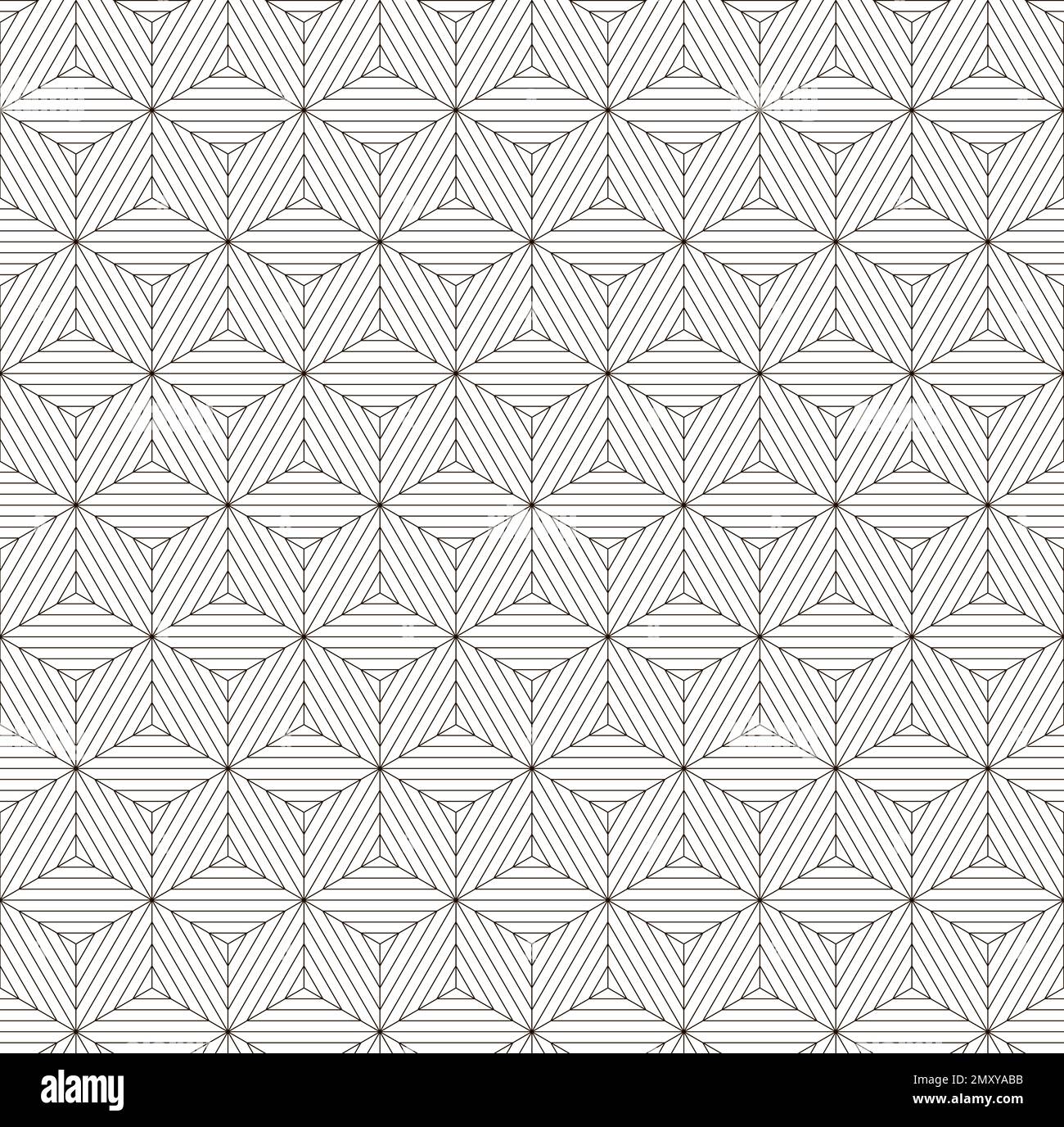 Seamless black - white geometric pattern vector illustration Stock ...