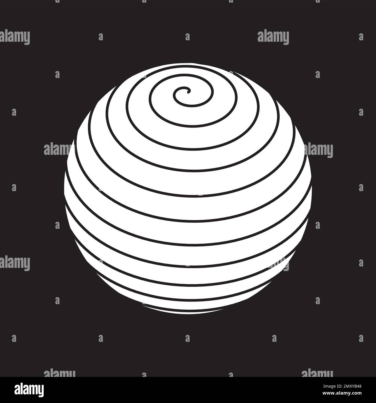 Halftone black and white sphere set isolated on white background ...