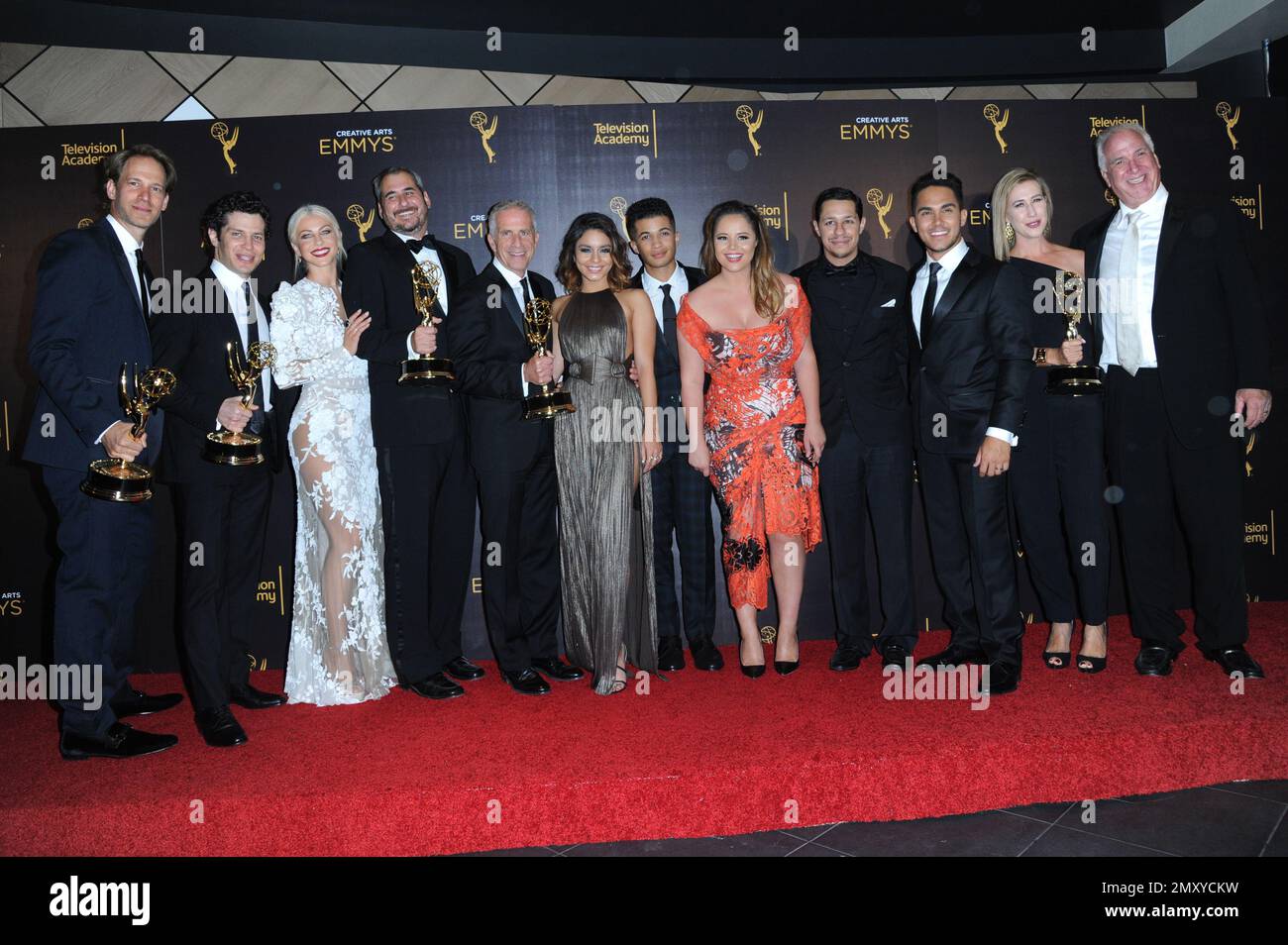 David Korins, from left, Thomas Kail, Julianne Hough, Adam Siegel, Marc ...