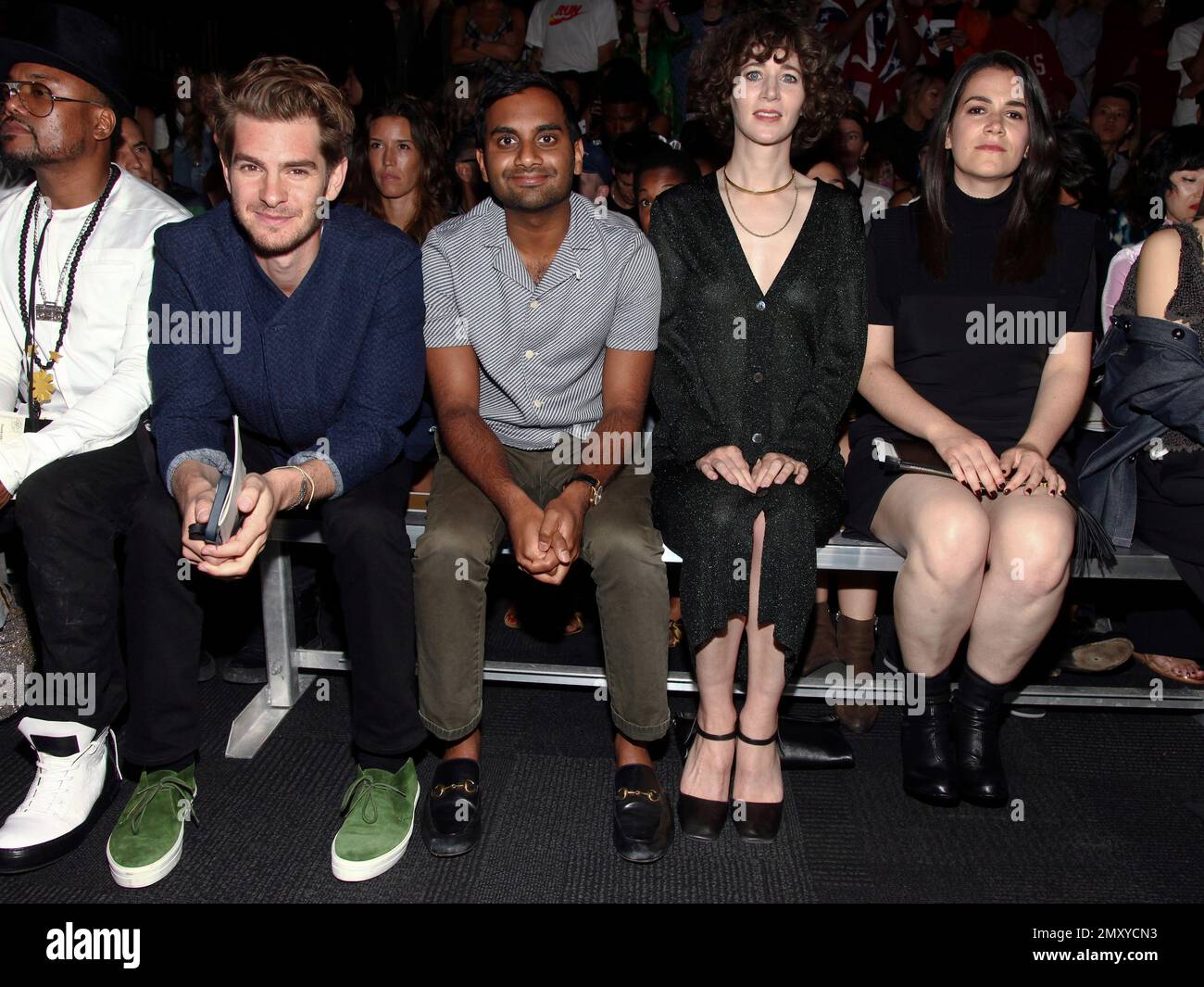 Andrew Garfield, from left, Aziz Ansari, Miranda July, and Abbi ...