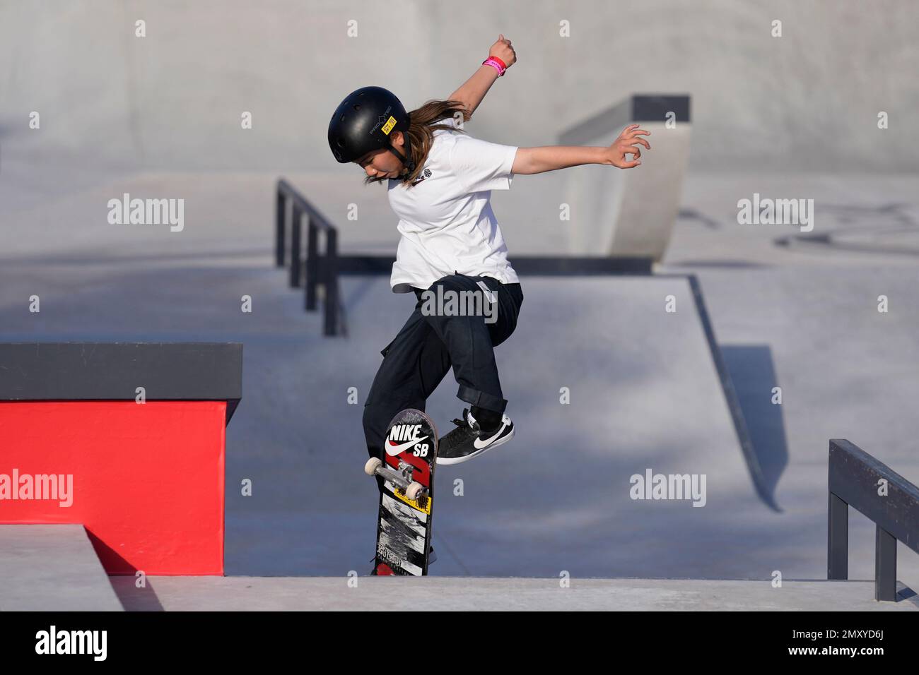 Japan's Yumeka Oda competes during the Women's Semifinals of the Skate ...