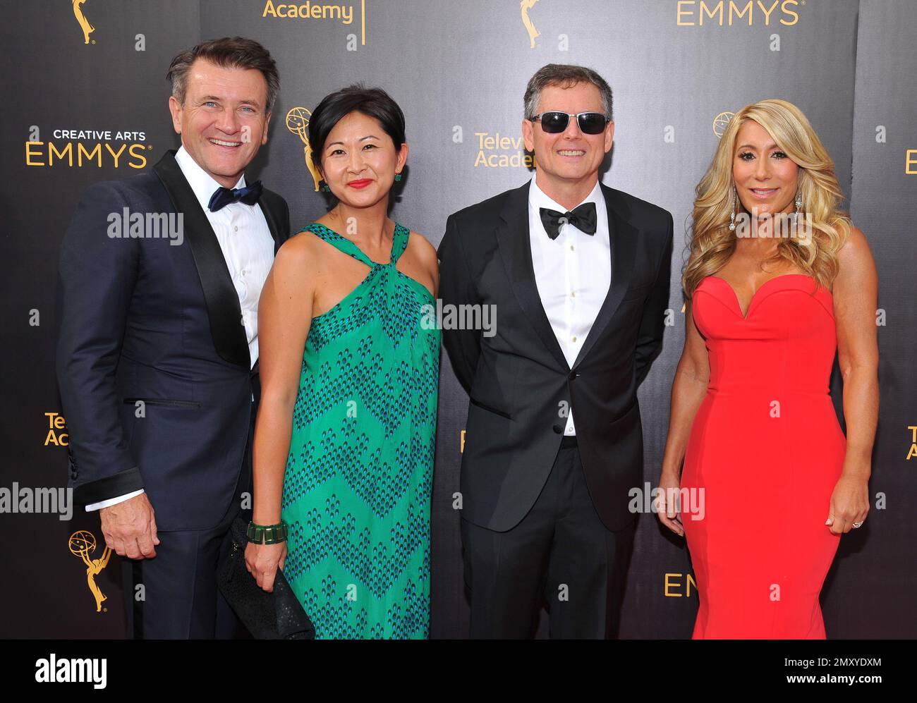 Robert Herjavec, from left, Yun Lingner, Clay Newbill, and Lori Grenier ...