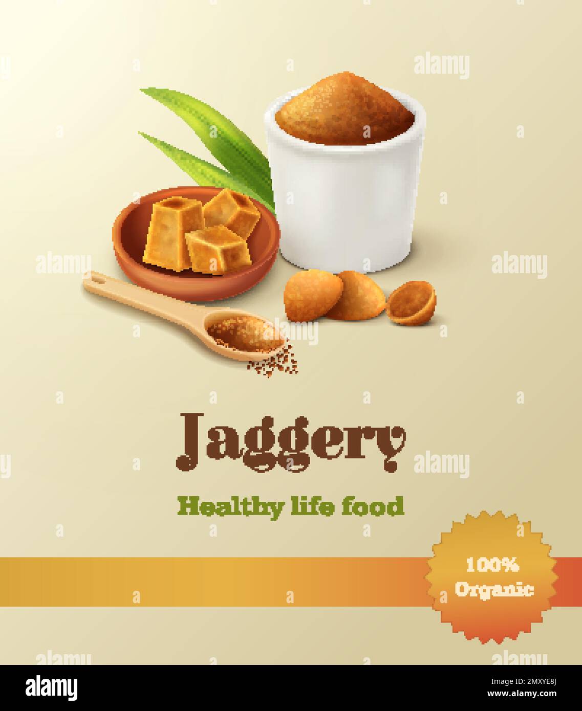 Raw jaggery Stock Vector Images - Alamy