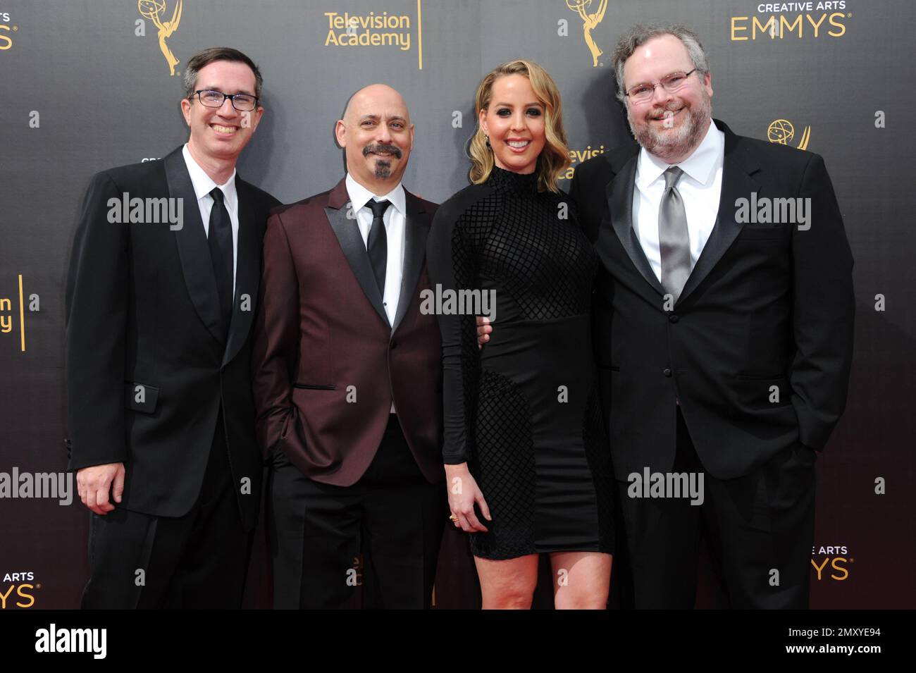 Matt Senreich, from left, Mike Fasolo, Deirdre Devlin, and Tom Root ...