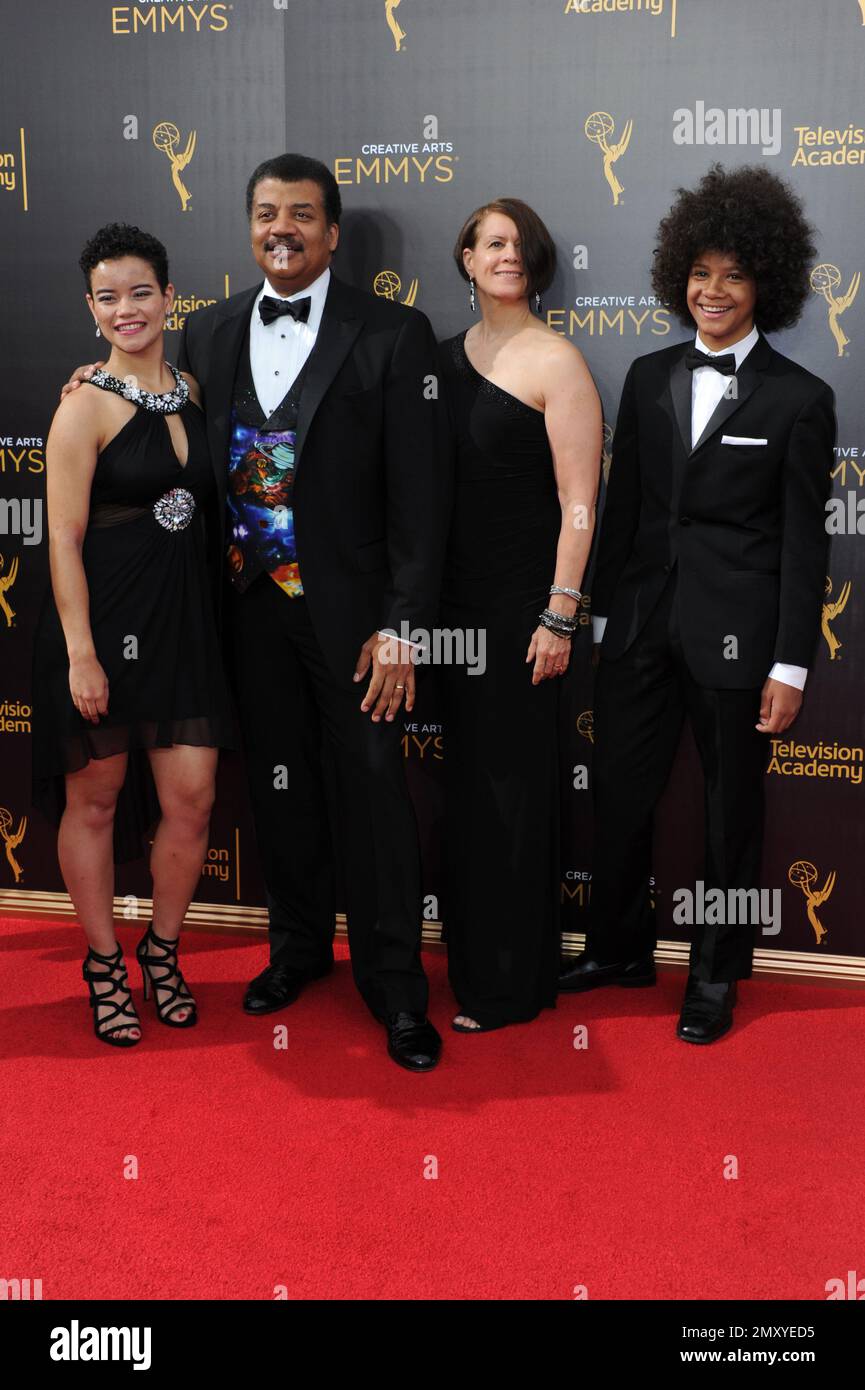 Miranda Tyson, from left, Neil deGrasse Tyson, Alice Young, and Travis ...
