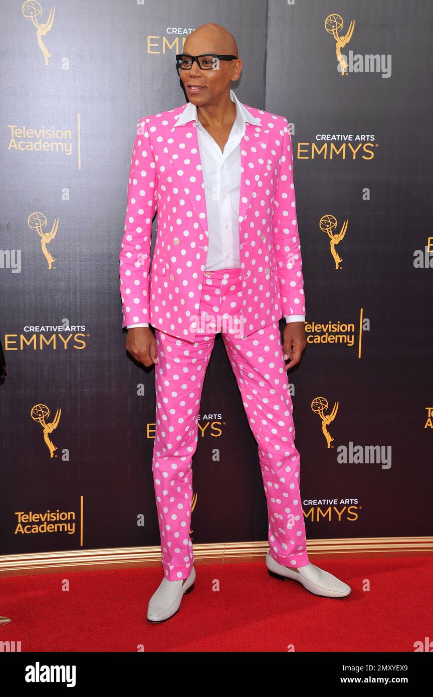 RuPaul Charles arrives at night two of the Television Academy's 2016 ...