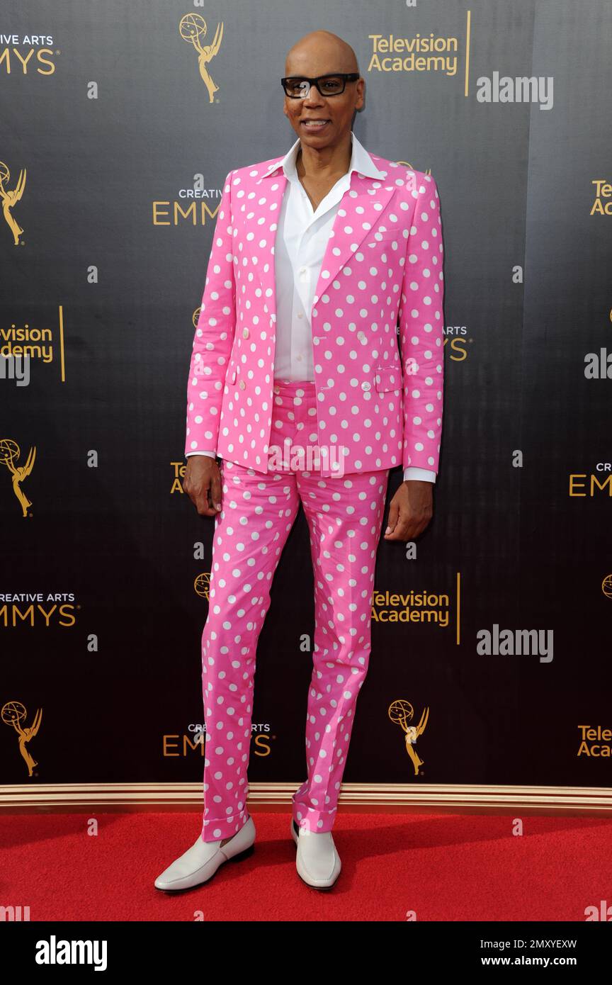 RuPaul Charles arrives at night two of the Creative Arts Emmy Awards at ...