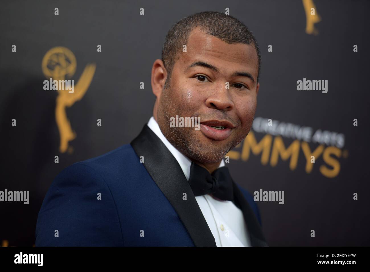 Jordan Peele arrives at night two of the Creative Arts Emmy Awards at ...