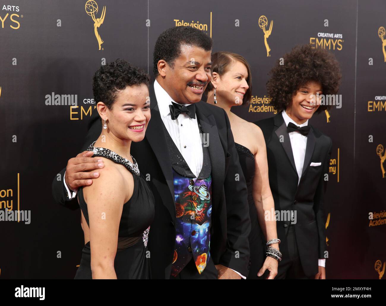 Miranda Tyson, from left, Neil deGrasse Tyson, Alice Young, and Travis ...