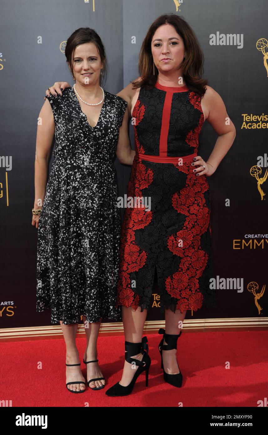 Amy Hobby, left, and Liz Garbus arrive at night two of the Creative ...