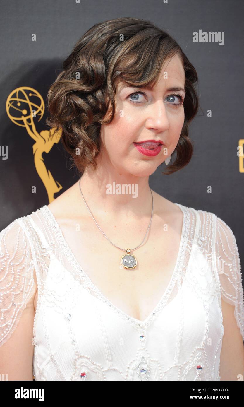 Kristen Schaal arrives at night two of the Creative Arts Emmy Awards at ...