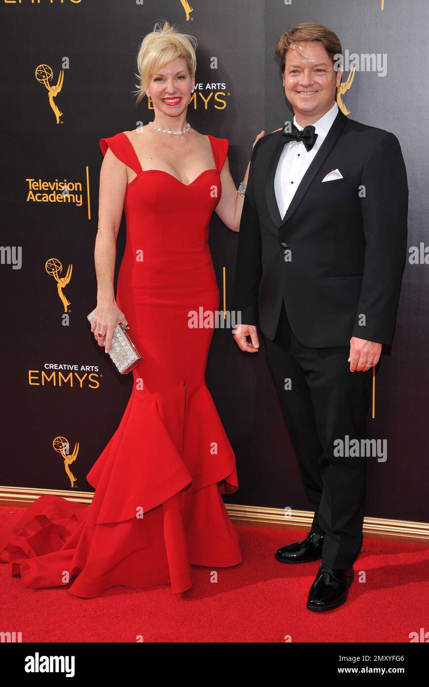 Rachel Klein, left, and Bradley Glenn arrive at night two of the ...