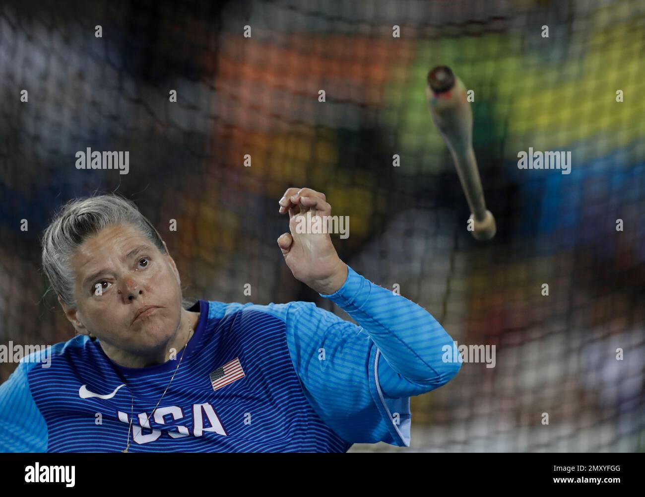 United States' Zena Cole competes in the women's club throw F51 final ...