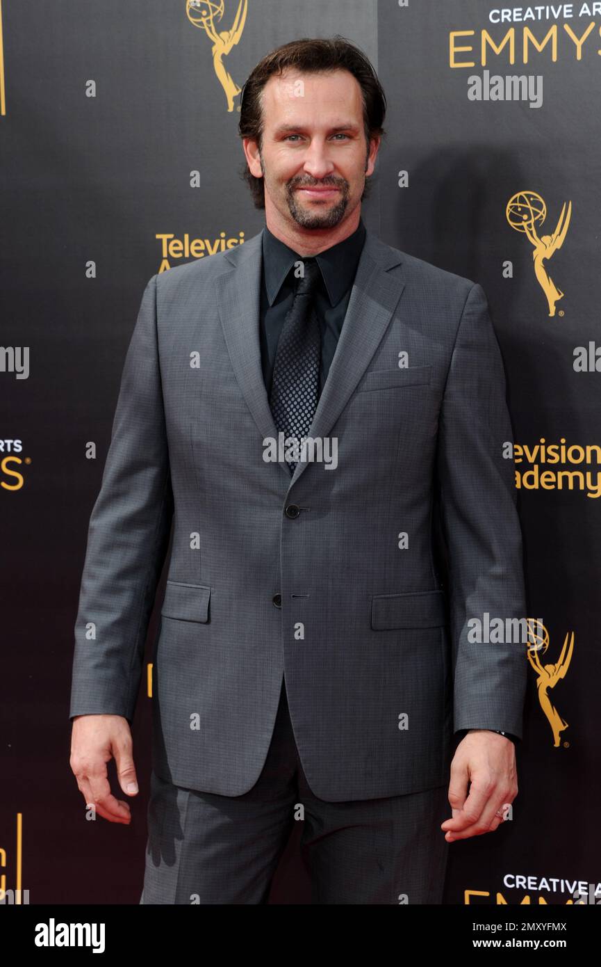Kevin Sizemore arrives at night two of the Creative Arts Emmy Awards at ...