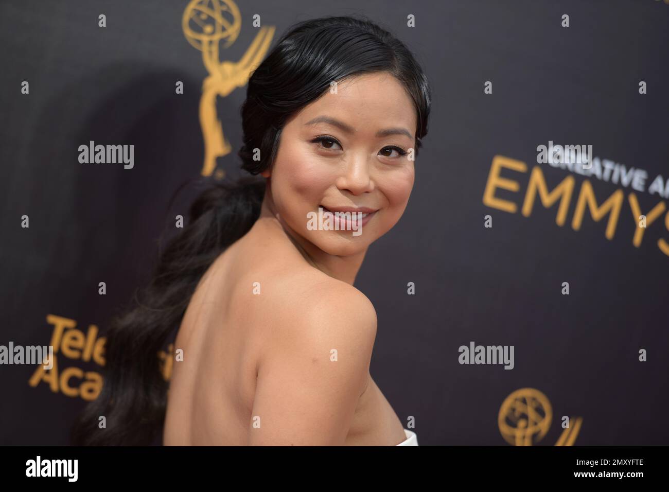 Michelle Ang arrives at night two of the Creative Arts Emmy Awards at ...