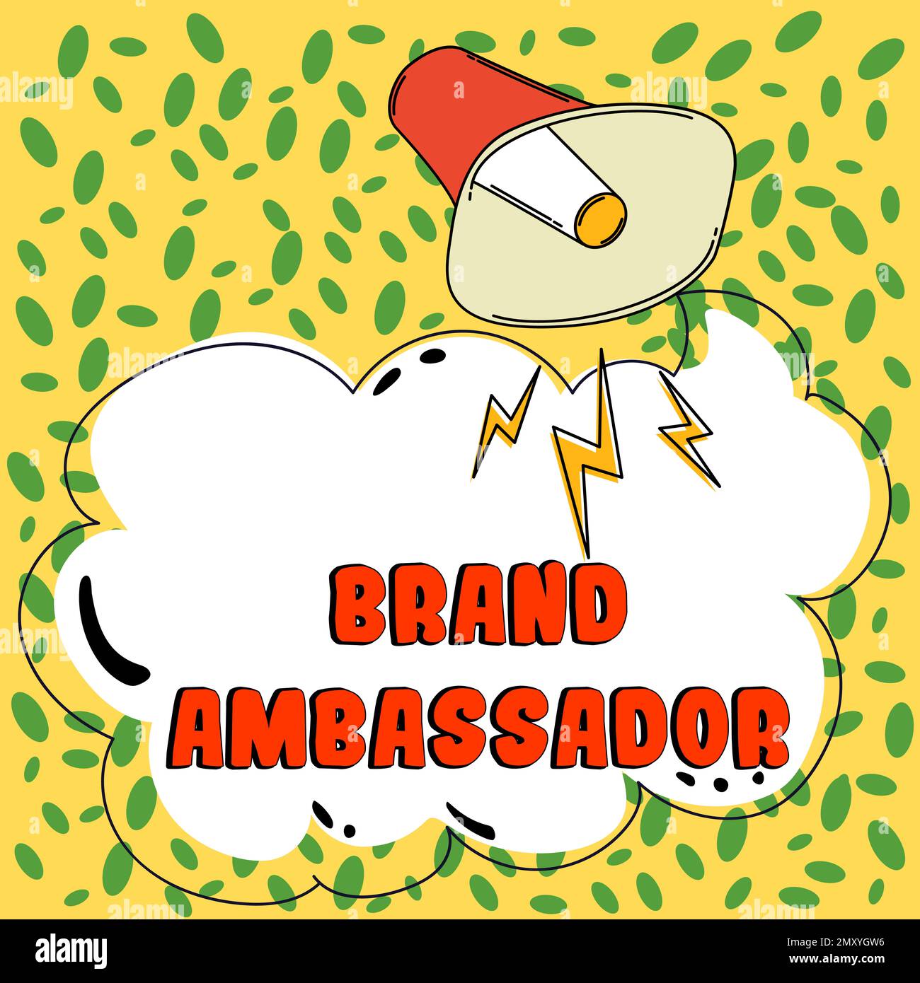 Conceptual display Brand Ambassador. Word Written on agent accredited ...