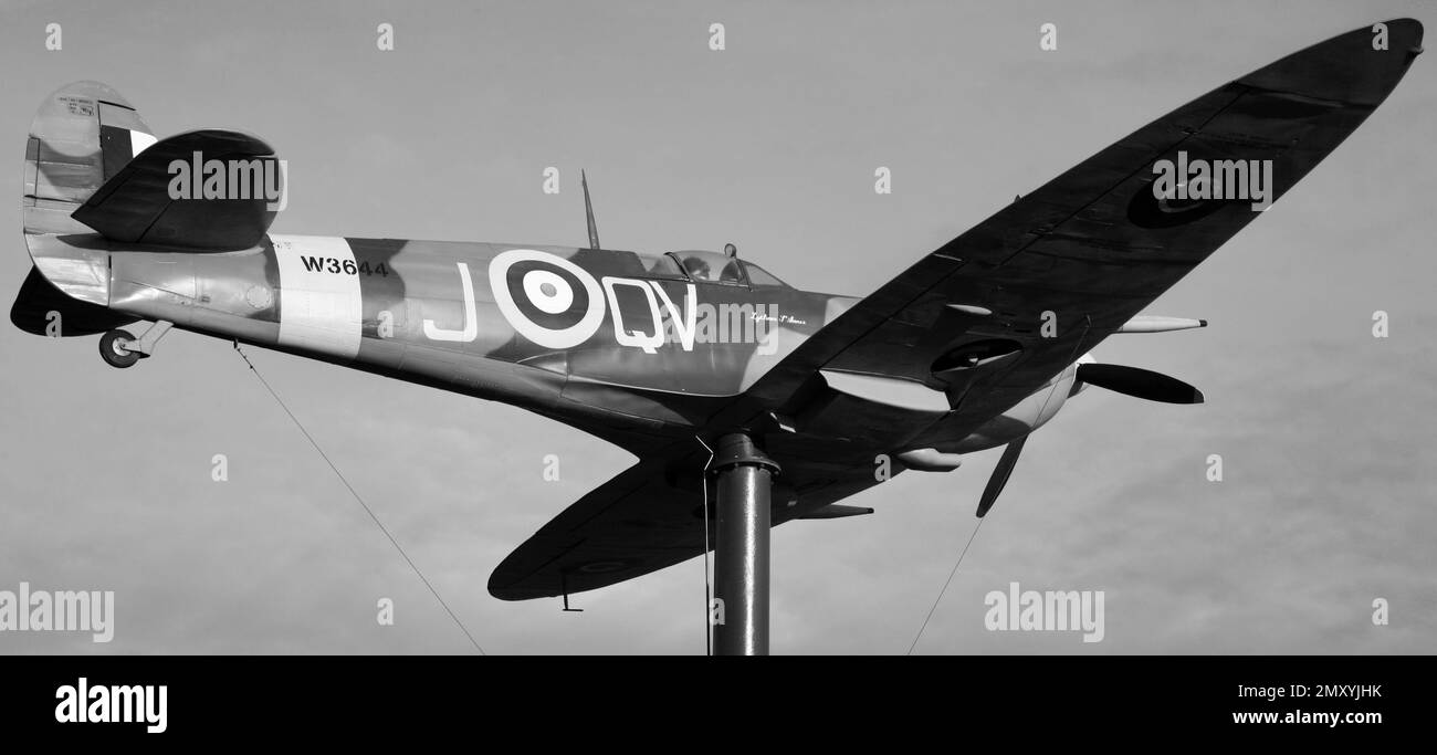 Spitfire shot down Black and White Stock Photos & Images - Alamy