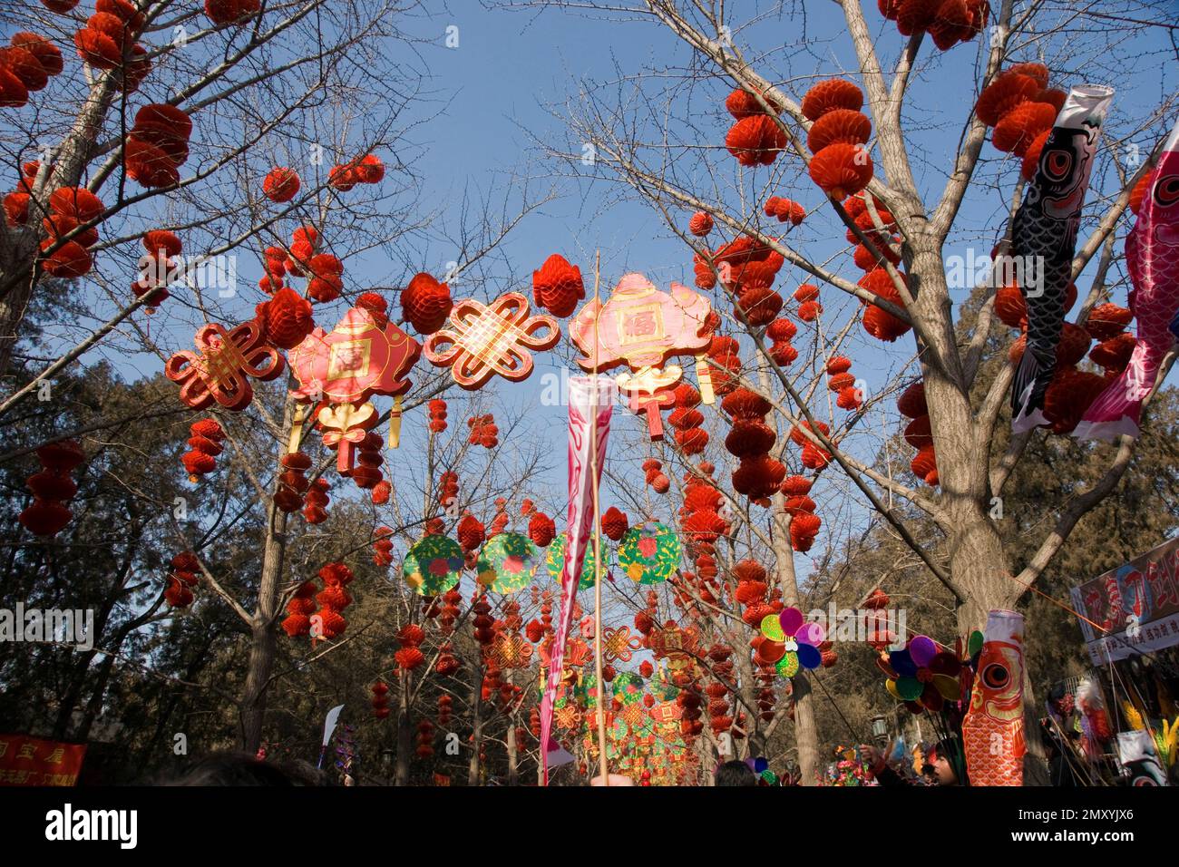 Beijing ditan temple fair during the Spring Festival in 2008 Stock ...