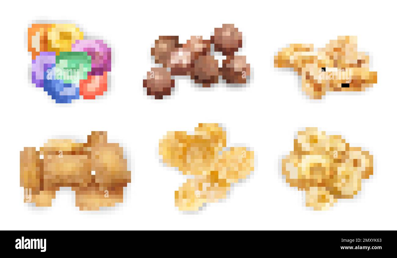 Puffed rice balls Stock Vector Images - Alamy