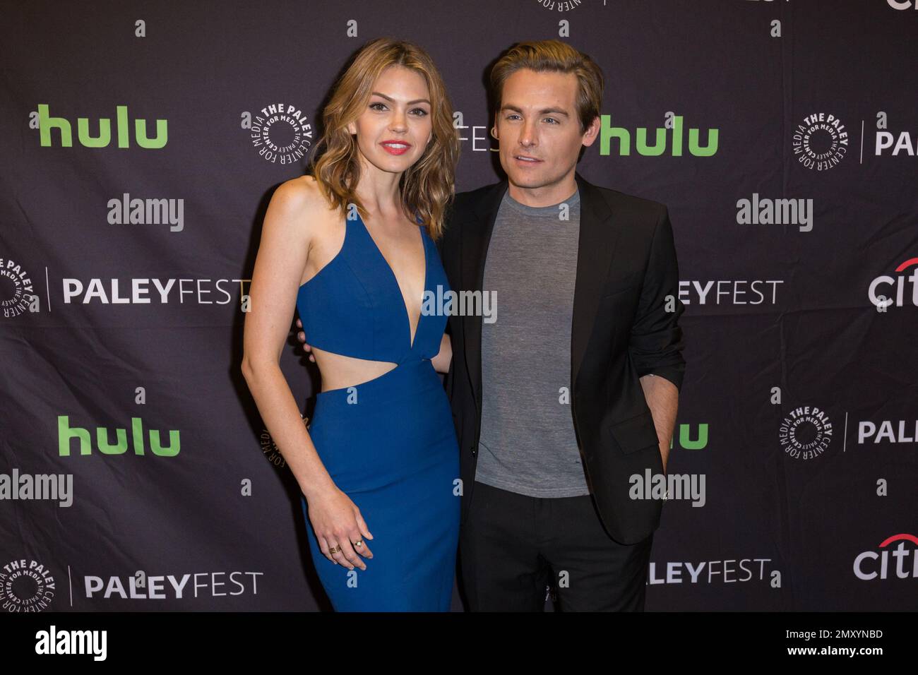 Aimee Teegarden, left, and Kevin Zegers, cast members in the television ...