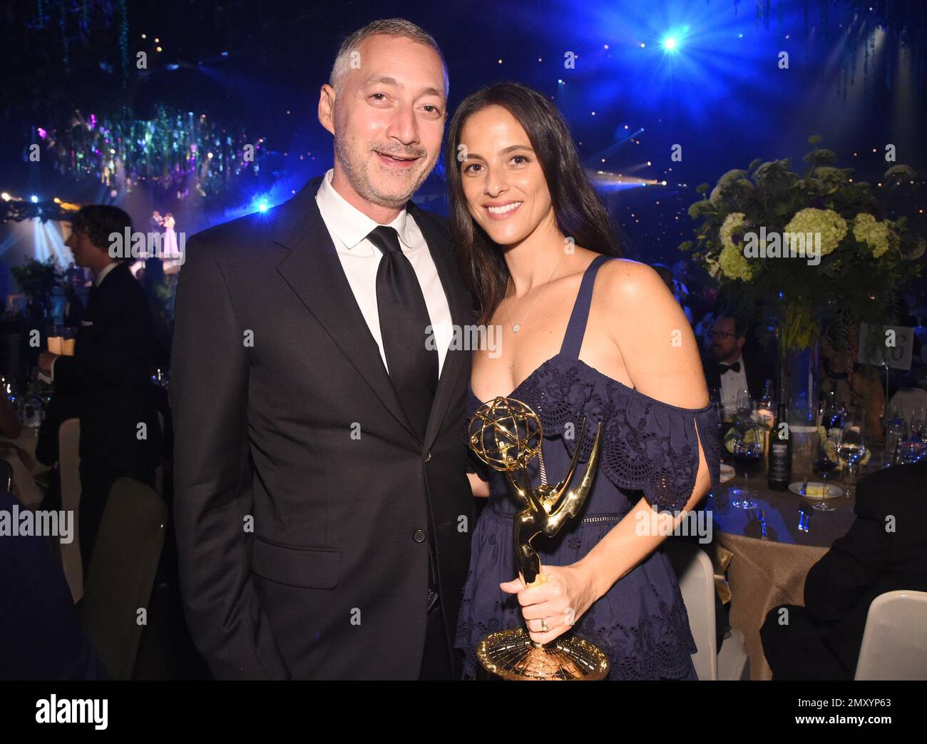 Nicole Abellara Hallman, right, winner of the award for outstanding ...