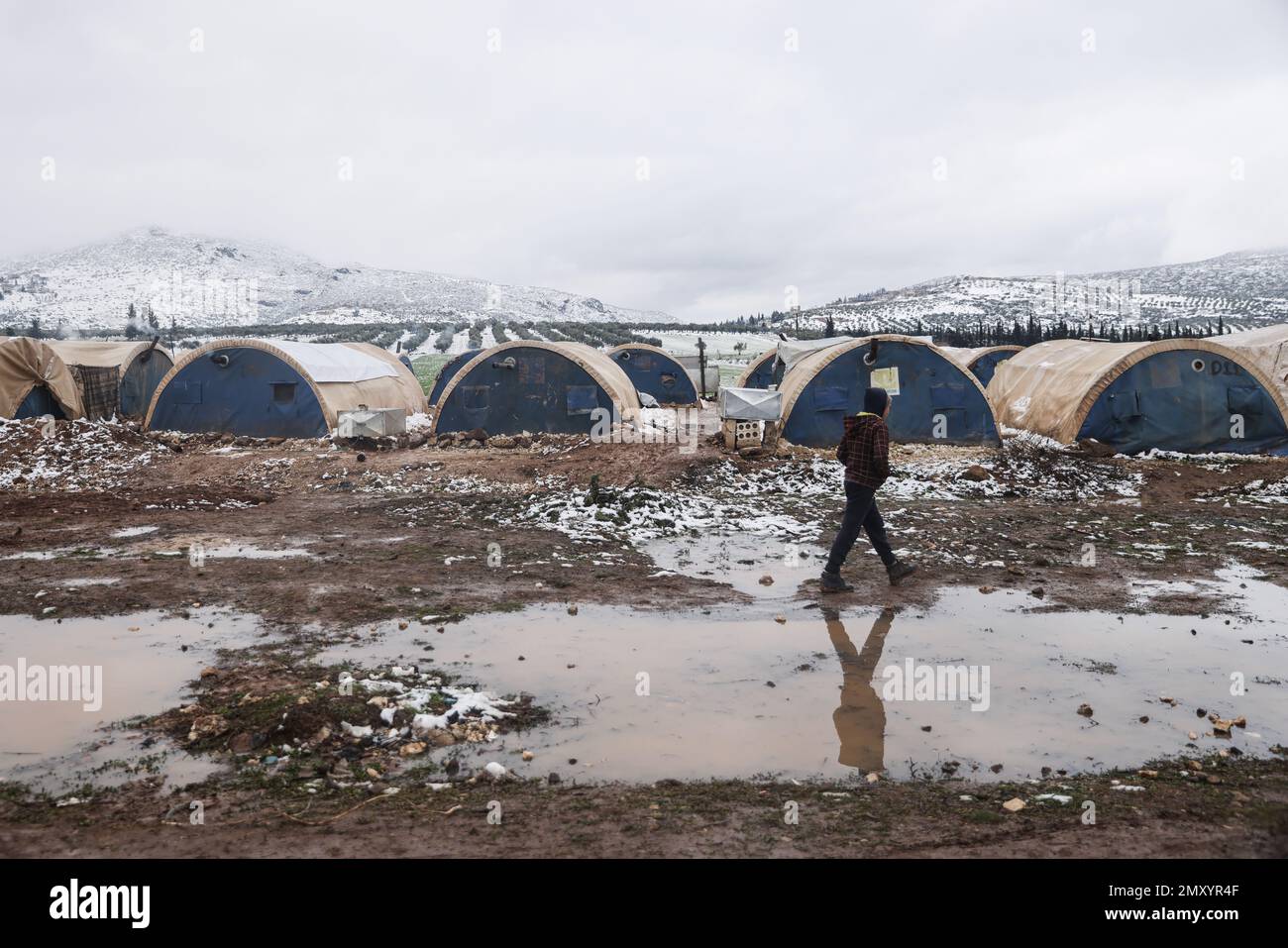 Boy walks in camp hi-res stock photography and images - Alamy