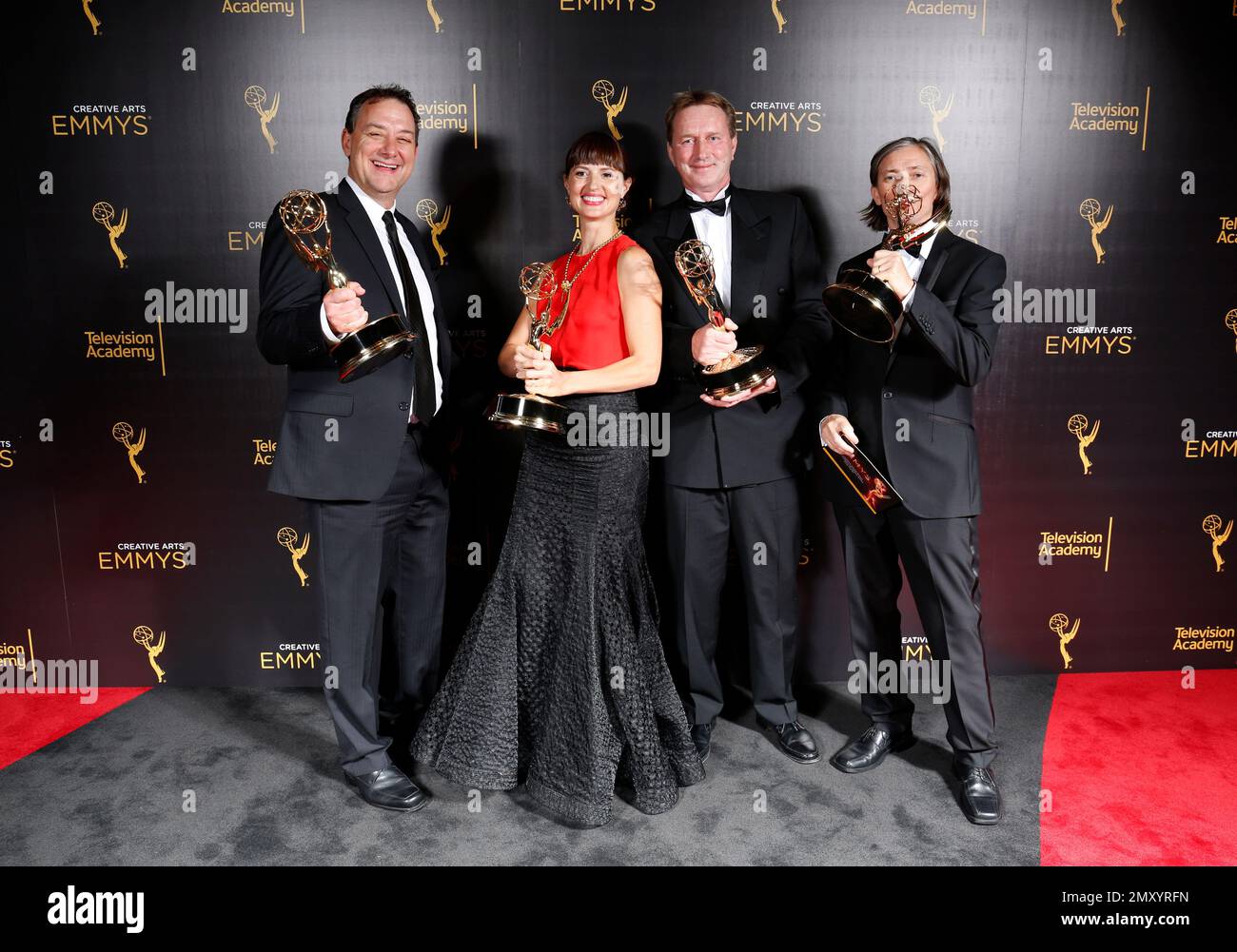EXCLUSIVE - Mathew Waters, from left, Onnalee Blank, Richard Dyer, and ...