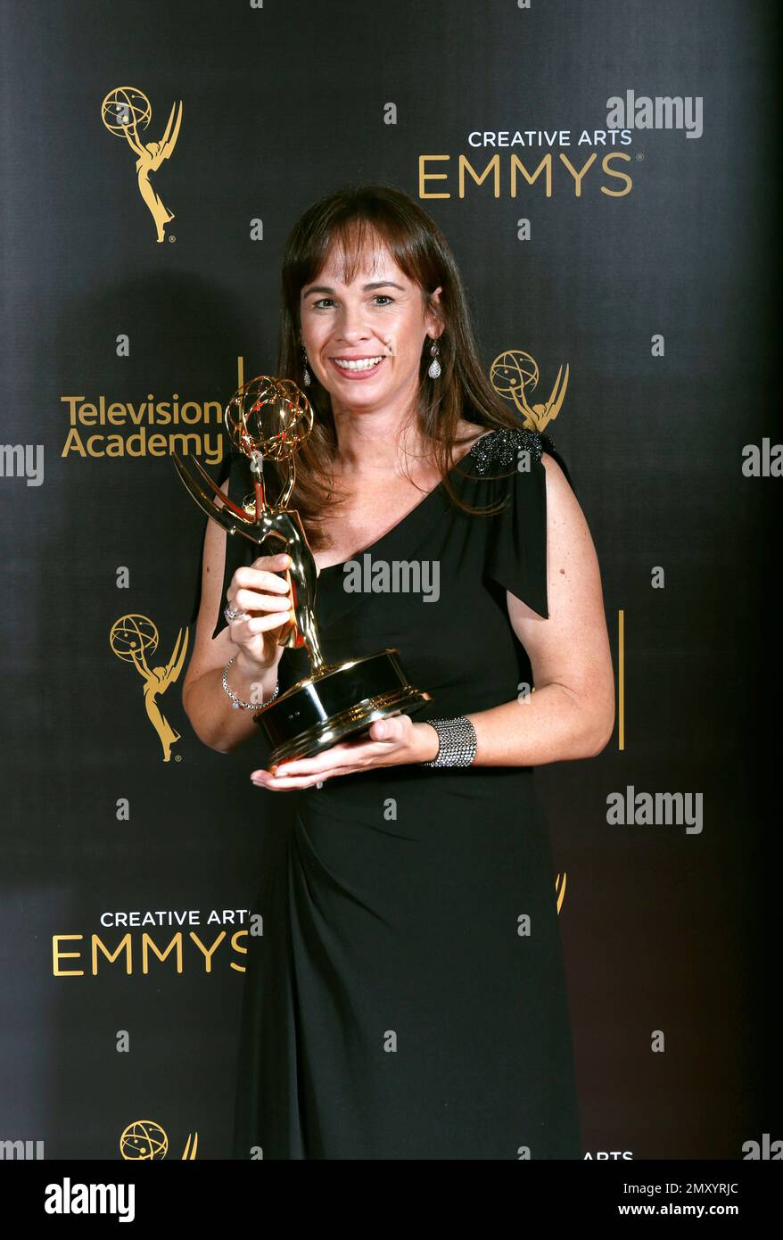 EXCLUSIVE - Maria Baker poses for a portrait the award for outstanding ...