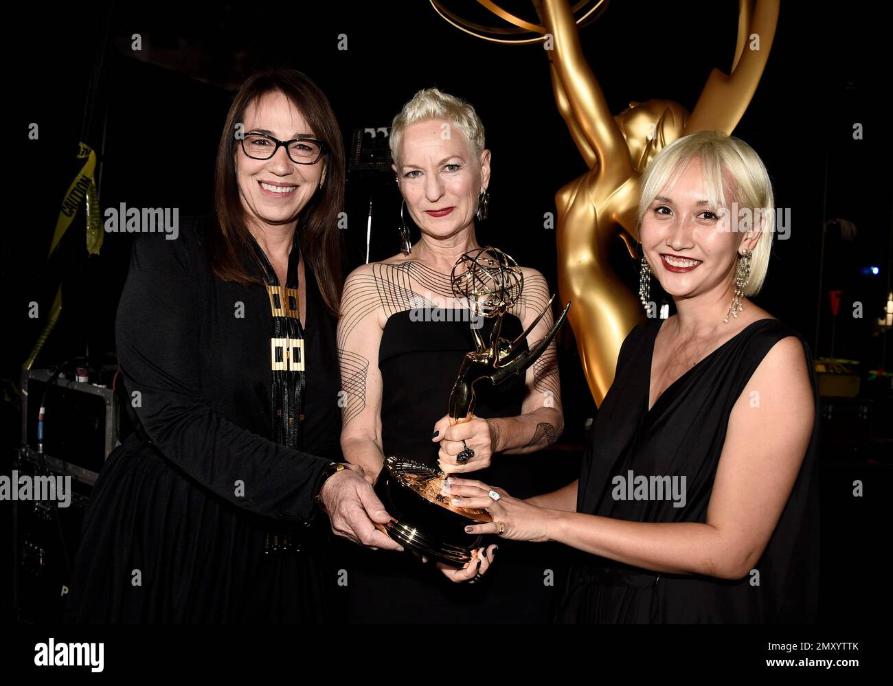 EXCLUSIVE - Helen Huang, from left, Lou Eyrich, and Marisa Aboitiz ...