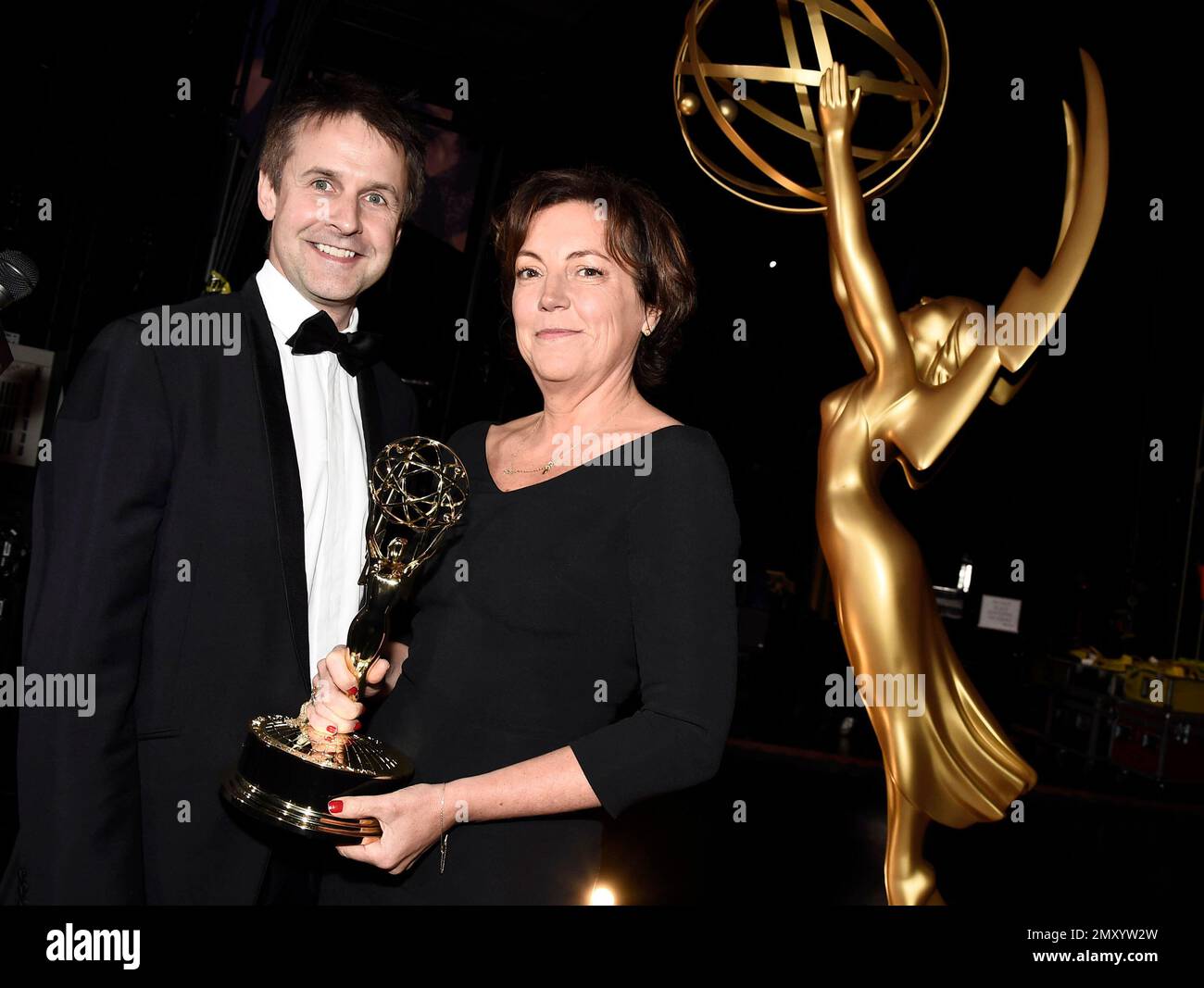 EXCLUSIVE - Nina Gold, left, and Robert Sterne winners of the award for ...