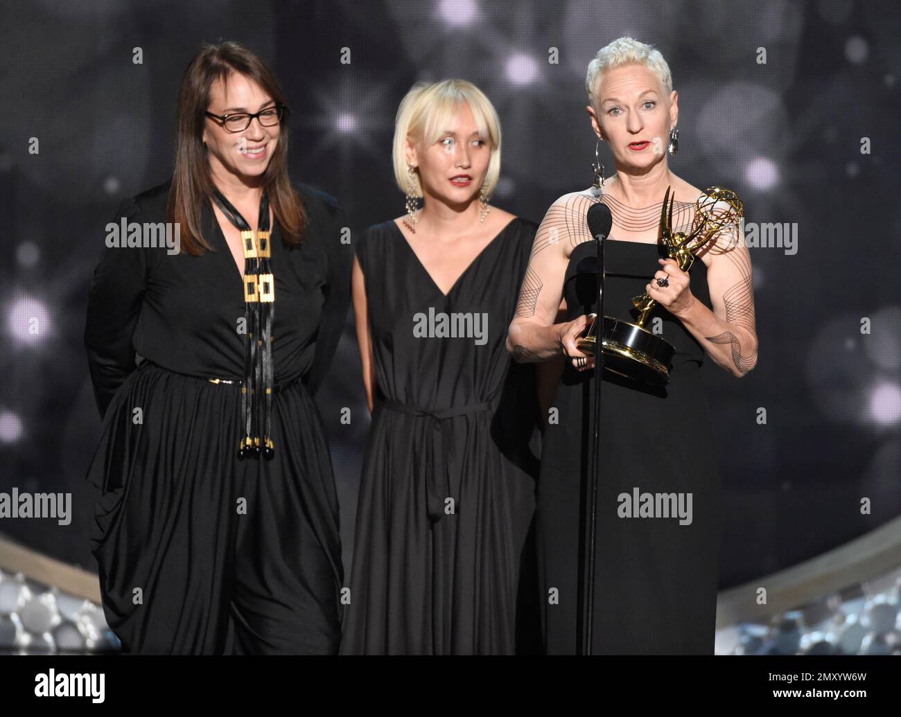 EXCLUSIVE - Lou Eyrich, from right, Helen Huang, and Marisa Aboitiz ...