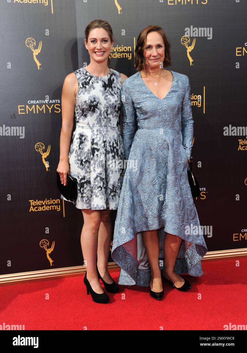 Zoe Metcalf, left, and Laurie Metcalf arrive at night one of the ...