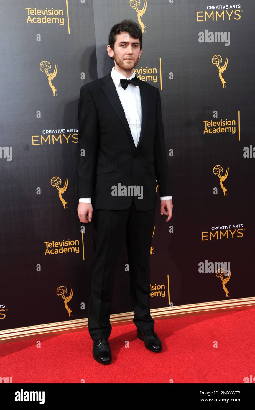 Adam Armitage arrives at night one of the Creative Arts Emmy Awards at ...
